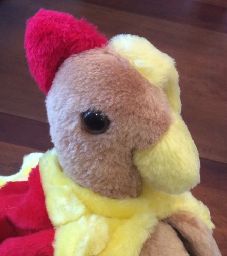 Unique Handmade 13" Standing PLUSH TURKEY DOLL - Stuffed THANKSGIVING ...