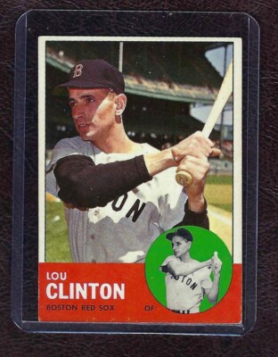 1963 Topps Baseball #96 Lou Clinton, Boston Red Sox, EX! | eBay