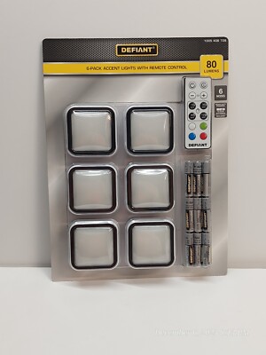 Defiant 6-Pack LED Accent Lights with Remote Control 4 Colors, Timer ...