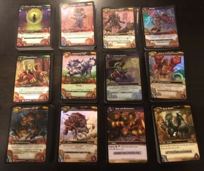 USED World of Warcraft TCG loot cards UNCOMMON & COMMON -- have all ...