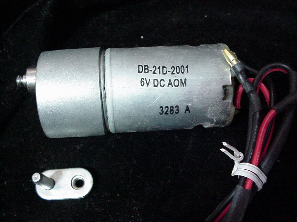 NOS 25 RPM Gearhead 6-20 V DC Motor: removable 10-32 thread Arm and Mtg ...