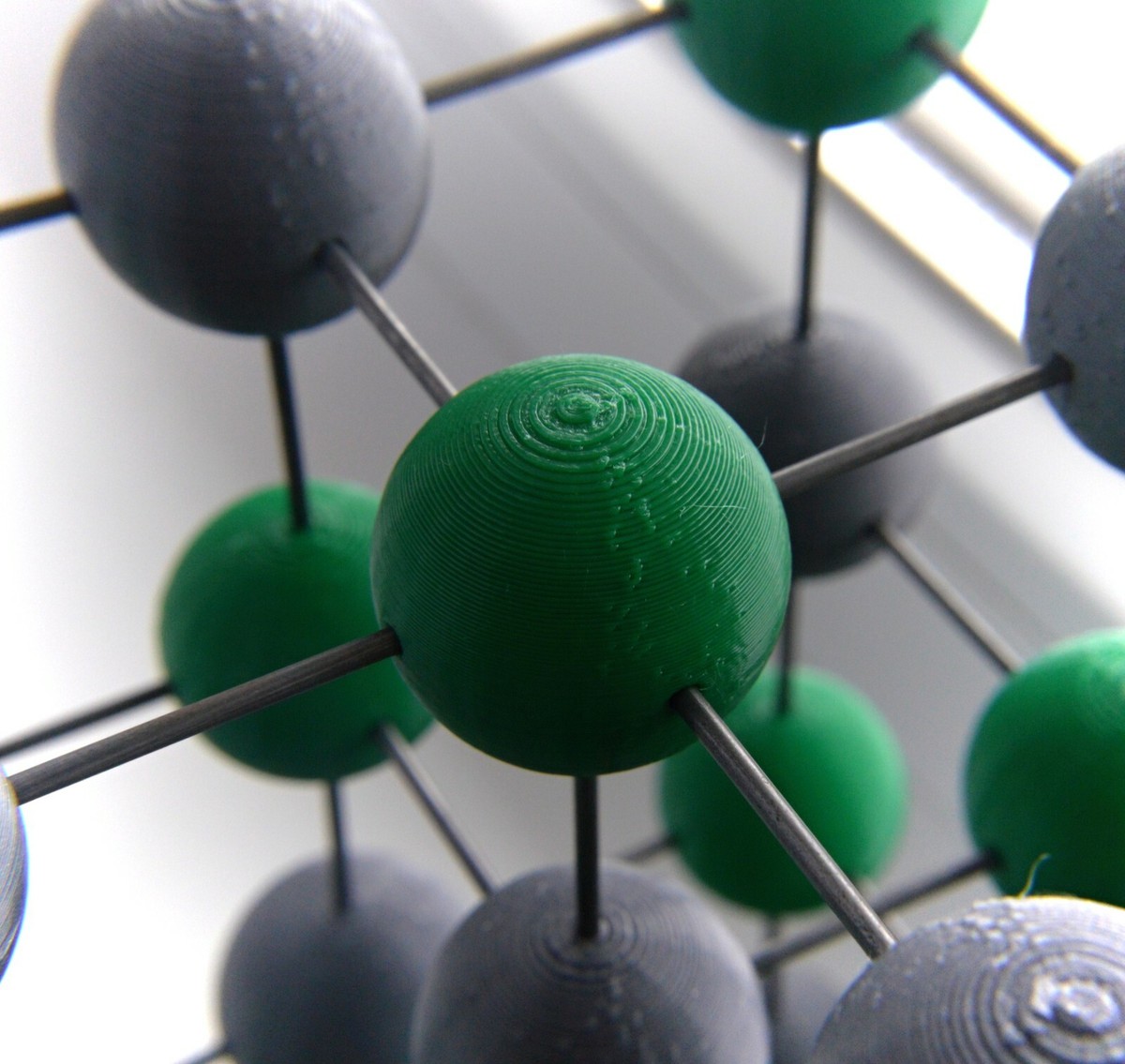 Estrutura 3d Nacl Estrutura Cloreto Sódio Sal Nacl Model Vector