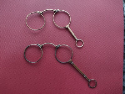 2 pairs Antique Folding Lorgnettes Quizzing Opera Glasses Cosplay ...