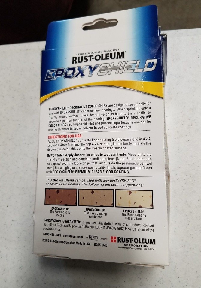 Rust-Oleum 238472 EPOXY Shield Decorative Color Chips - Brown Blend | eBay