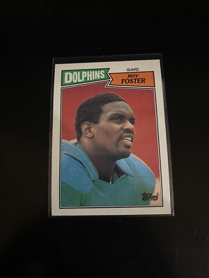 Roy Foster 1987 Topps football card Dolphins 241 NRMT - MT PWE | eBay
