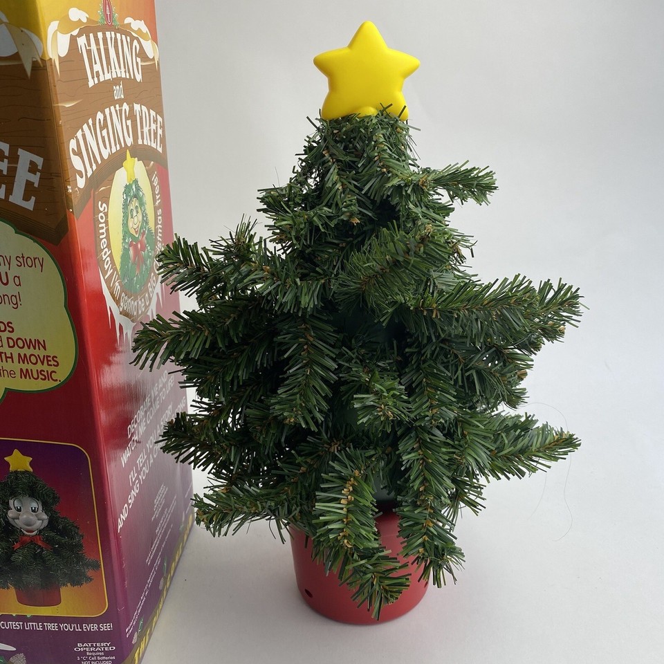 1997 Vintage Telco The Pine Cone Kid Talking and Singing Christmas Tree ...