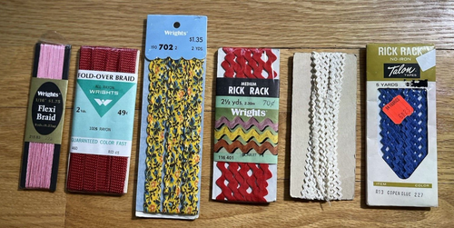 Wright's Vintage Sewing Trim, Rick Rack, Braid, 20+ Yards | eBay