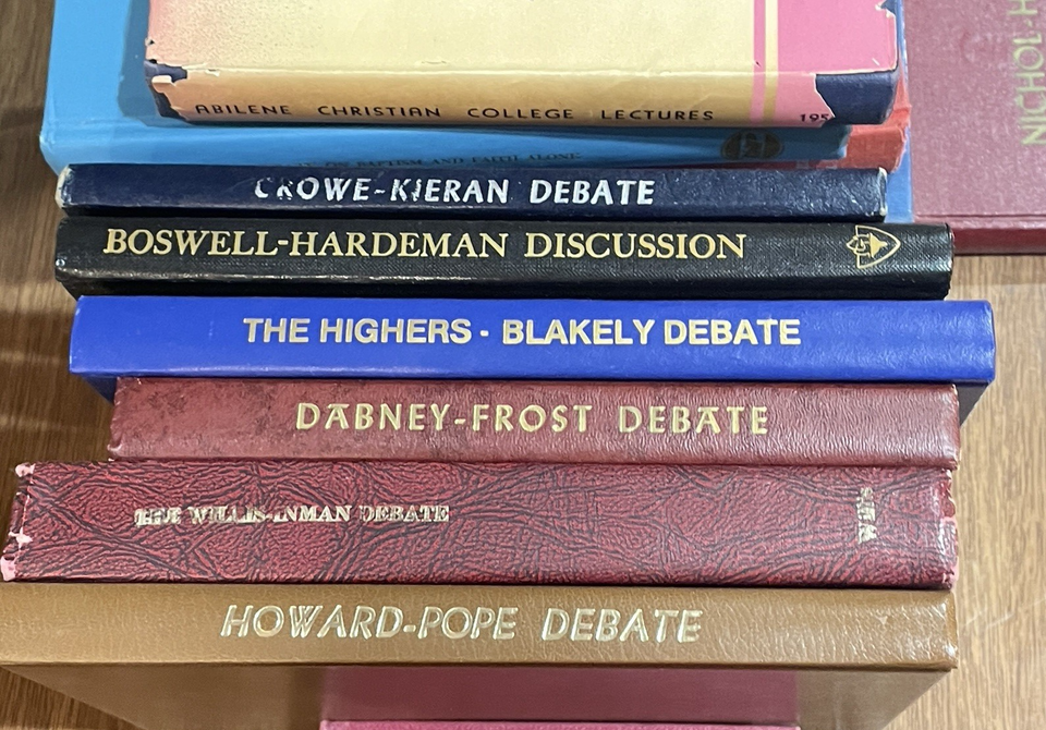 Lot of DEBATE books by CHURCH OF CHRIST pastors | eBay