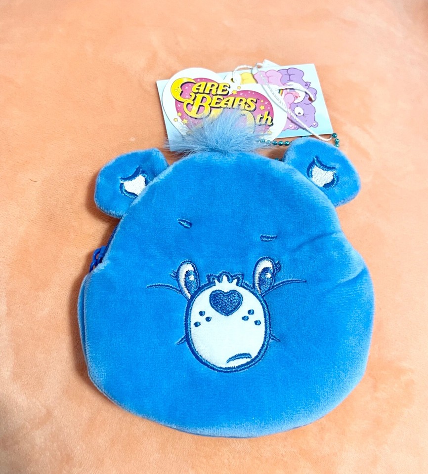 CARE BEARS Plush Zippered Pouch Coin Purse ID Holder Keychain 40TH ...