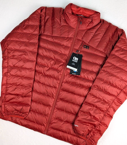 Outdoor Research Helium Down Jacket Mens 2XL Cranberry 800 Fill Puffer ...