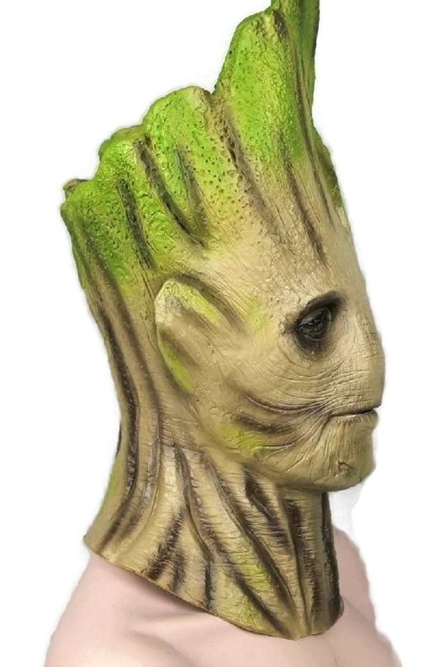 GROOT MASK tree head props latex adult overhead New | eBay