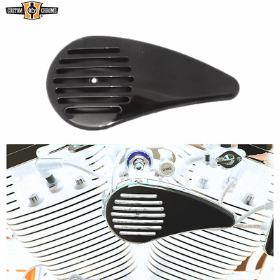 Custom Black Single Wing 12V Horn W/ABS Cover Rick Doss Fit For Harley ...