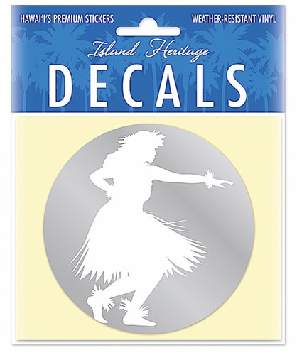 Window Vinyl Sticker Decal Hawaiian Hula Dancer Hawaii island Gift 4"x3 ...