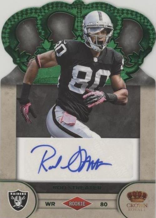 2012 Crown Royale - Rookie Signatures Rod Streater #40 Green /10 (AU ...