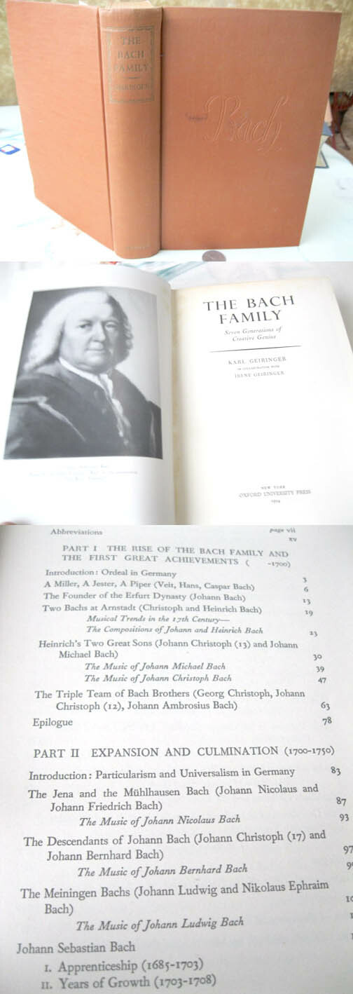 THE BACH FAMILY,1954,Karl Geiringer,1st Ed,Illust | eBay