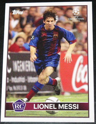 2020-21 Topps "The Lost Rookie Cards" Lionel Messi FC Barcelona UEFA ...