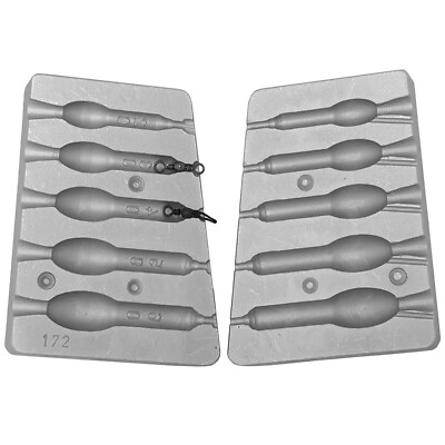 Drop Shot Lead Fishing Mold 20-30-40-50-60g Lead Mold Weights & Sinkers ...