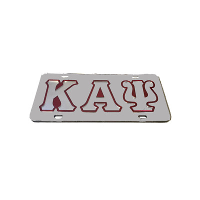 Kappa Alpha Psi Fraternity License Plate-Silver -New! | eBay