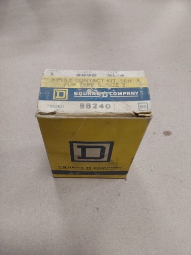 Square D 88240 Class 9998 Type SL-4 Ser A Size 2, 3 Pole Contact Kit | eBay