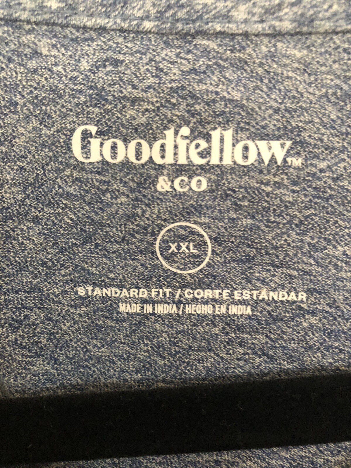 Goodfellow & Co. Men's T-Shirt, XXL with leaf print, Heather Blue. NWOT ...