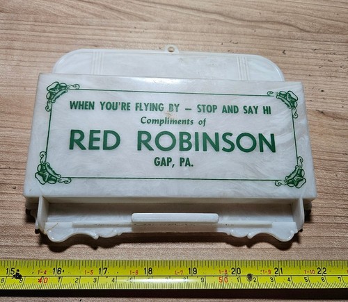 Vintage Red Robinson Gap PA Advertising Plastic Wall Pocket | eBay
