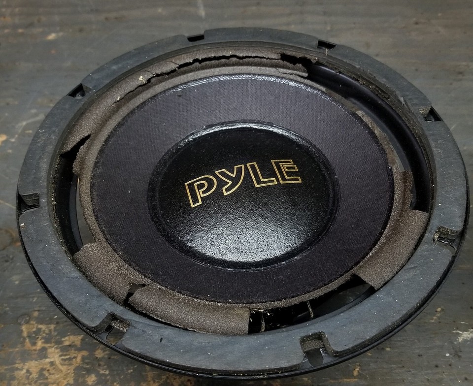 FOUR (4) old school USA MADE Pyle Driver 8" subwoofers - NEED FOAM ...