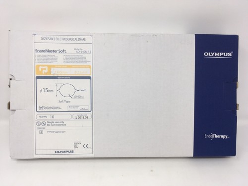 Olympus SD240U15 Oval 2300mm Disposable Electrosurgical Snare - 10 ...