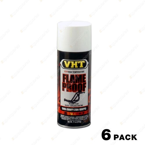 6 x VHT Flame Proof High Heat Coating Header And Exhaust Spray Paint ...