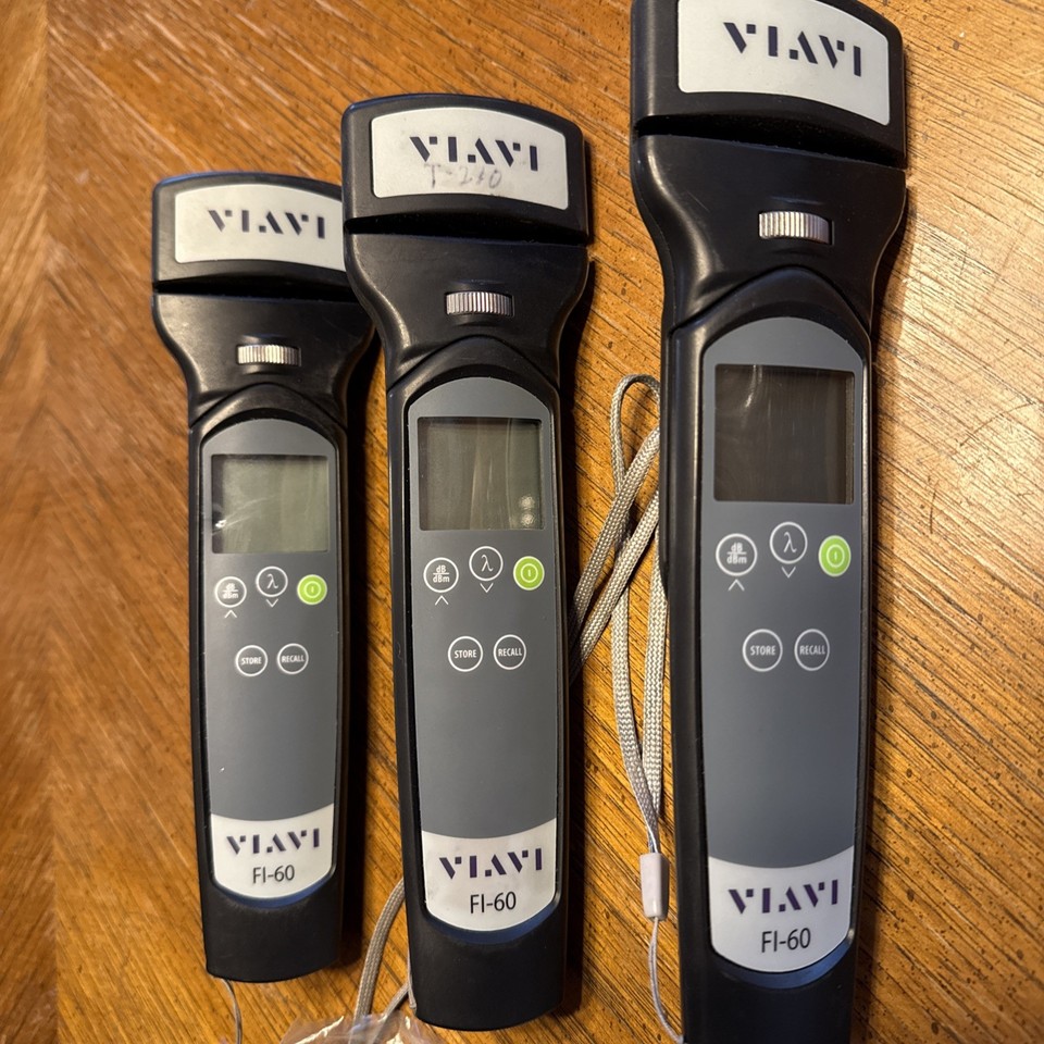 VIAVI FI-60 Live Fiber Identifier With Optical Power Meter + 1.25mm & 2 ...