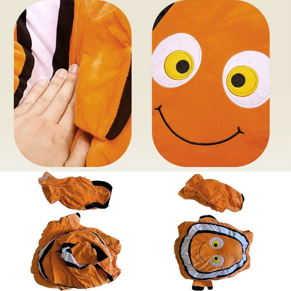 Kids Fish Costume Nemo Clownfish Halloween Fun Fancy Dress Boys Costume ...