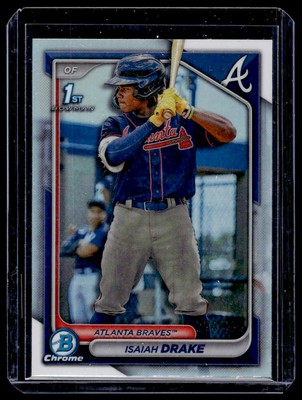 2024 Bowman Isaiah Drake Chrome Prospects Refractors BCP-21 Atlanta ...