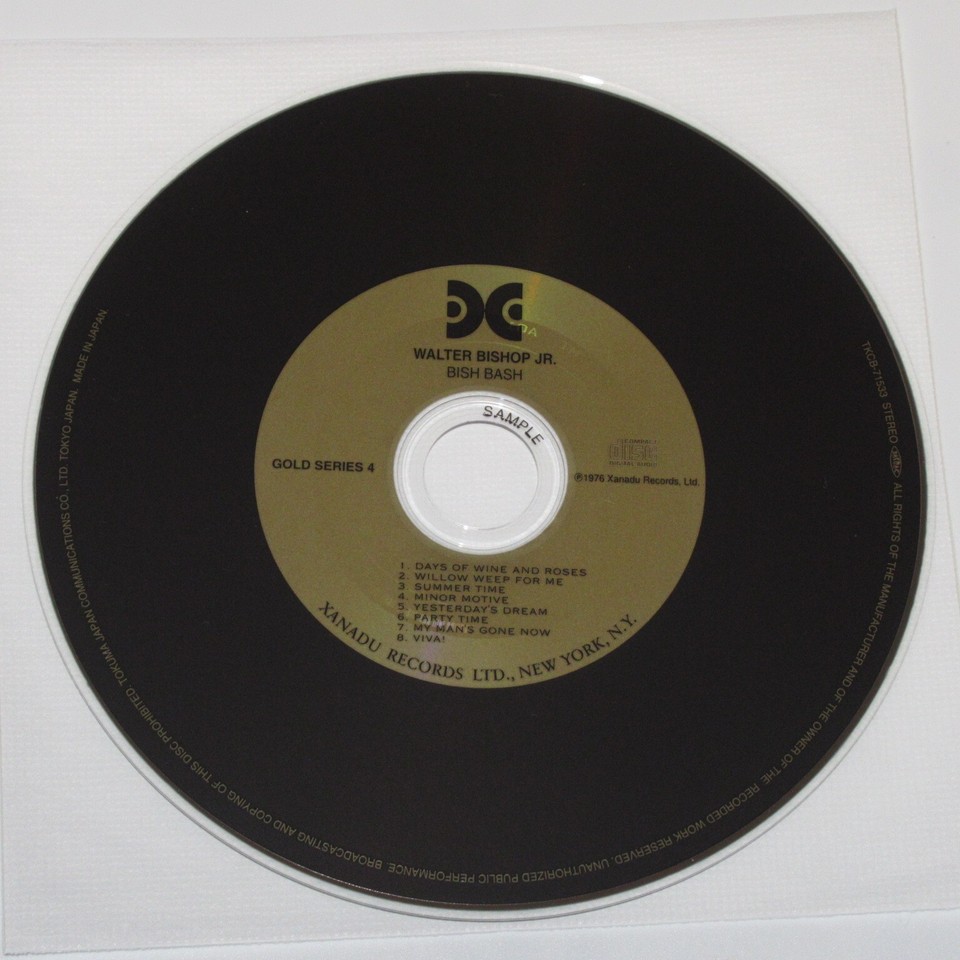 WALTER BISHOP, JR. BISH BASH JAPAN CD TKCB-71533 PROMO w/OBI PAPER ...