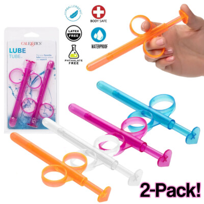 2-Pack Lubricant Applicator Anal/Vaginal Shooter Injector Syringe ...