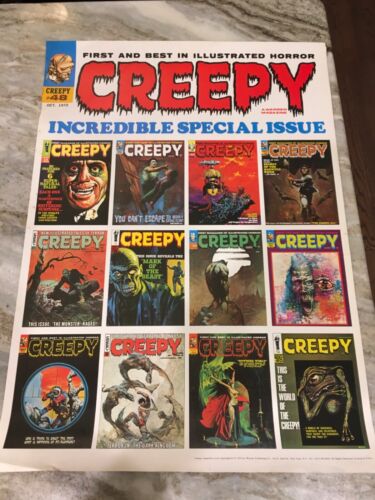 CREEPY MAGAZINE #48 ORIGINAL 1972 COVER POSTER 20x28 FRAZETTA, etc.. | eBay