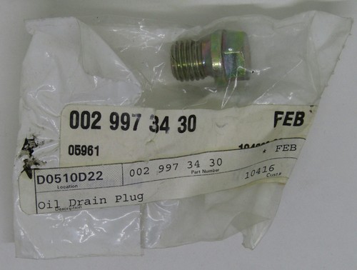 Mercedes-Benz Oil Drain Plug PART NO. 002 997 34 30 | Genuine OEM