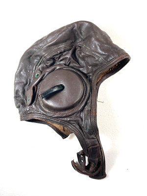 Vintage WW2 US Military Gosport Tube Leather Flight Helmet Skull Cap | eBay