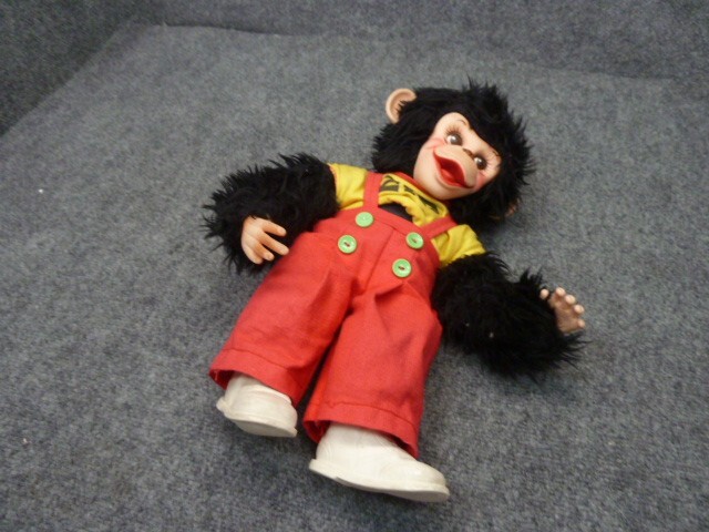 Vintage Zip The Monkey Rubber Face 16" Plush Doll Rushton Co. Zippy ...