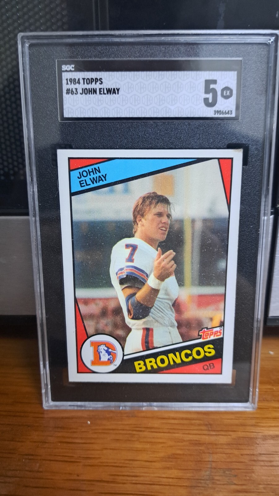 John Elway SGC 5 Rookie Vintage Topps Collector Card 1984 Denver ...