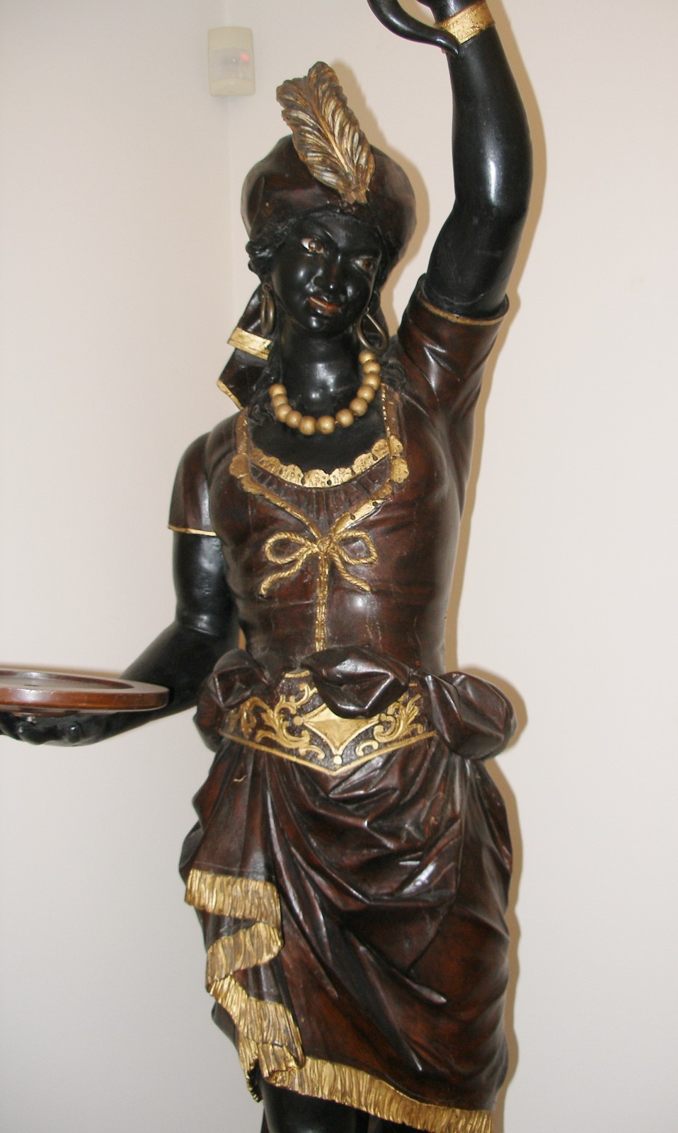2 Antique Carved Italian Blackamoor Statues 92” Tall | eBay