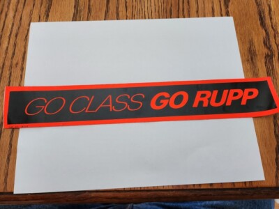 Vintage NOS Rupp GO CLASS GO RUPP bumper sticker | eBay