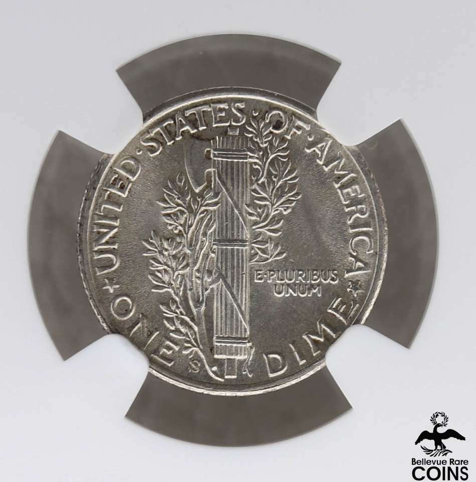 1943 S/S/S Serif MERCURY DIME Coin NGC MS64 FB FS-501 Finest Knows ...