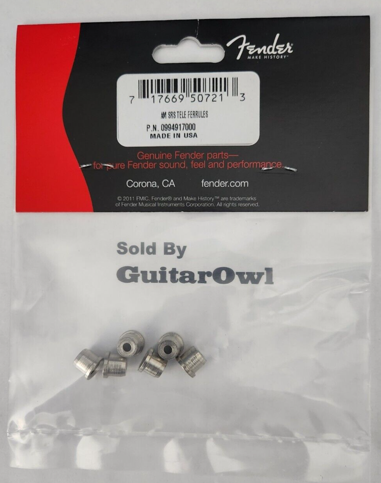 Fender Guitar AM SRS American Chrome Tele Ferrules 0994917000 MADE IN ...