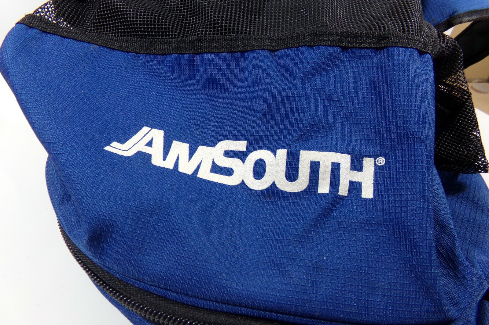 AMSOUTH Bank Acro Bag Backpack Tote Picnic Beach Bag Insulated Blue ...