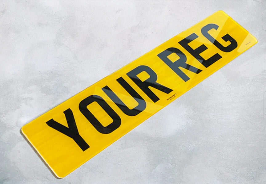 Standard Number Plates - 100% ROAD/MOT Legal Premium Registration ...