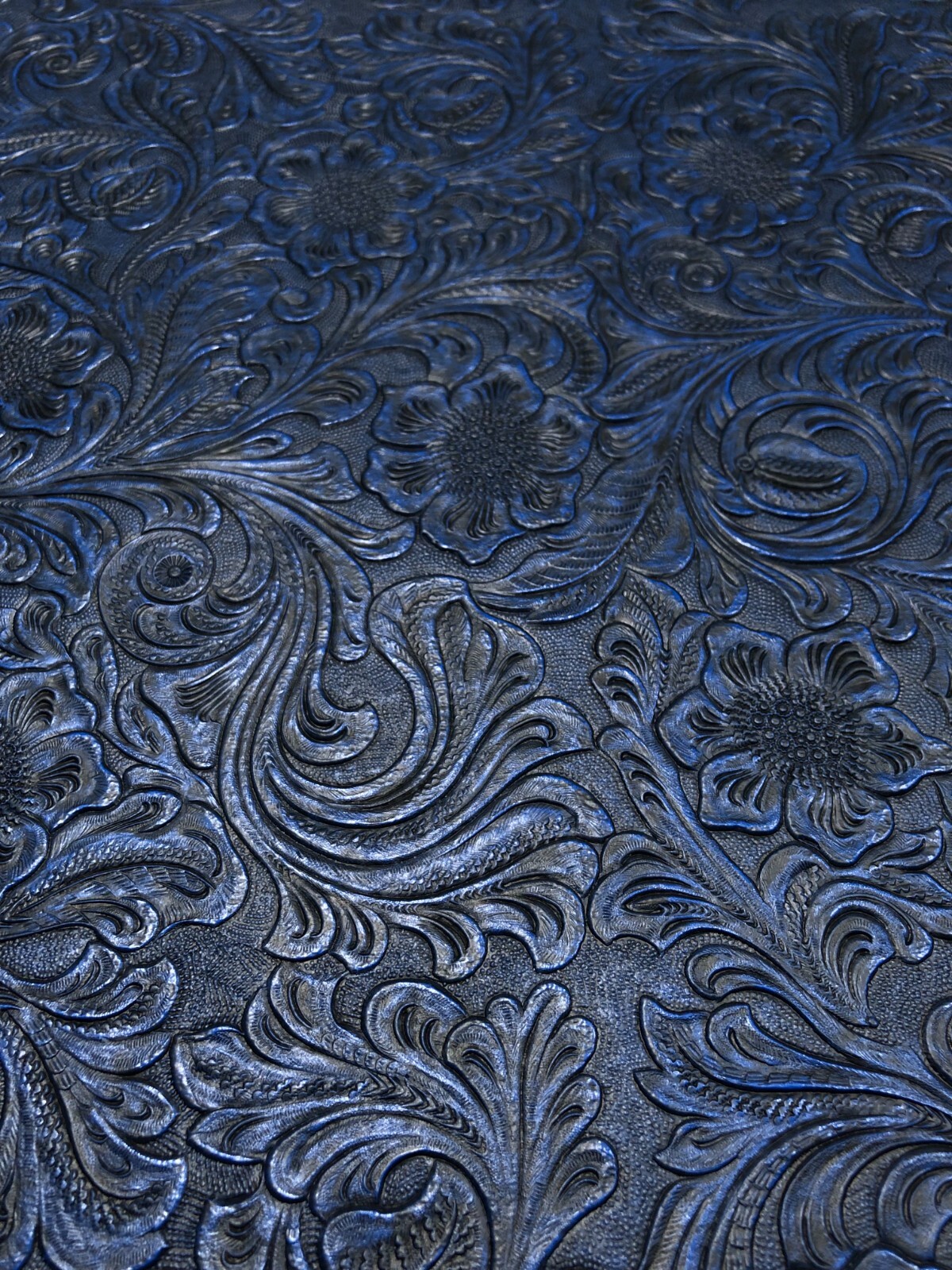 Tooled Faux Leather Western Embossed Vinyl - Fabric By The Yard | eBay