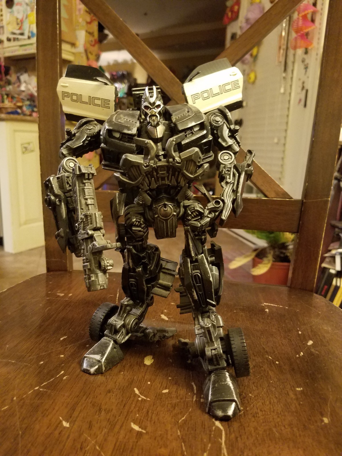 CUSTOM TRANSFORMERS : Custom Painted Leader Class BARRICADE Very Rare ...