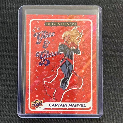 💎2023 UD MARVEL BEGINNINGS VOL.2 SERIES 2 GLITZ & GLAM #GG-23 CAPTAIN ...