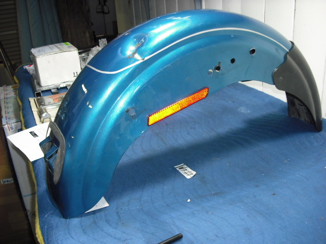 Harley FXR rear fender (ONLY) FXRS FXRT FXRD FXRP FXLR FXRC dented ...