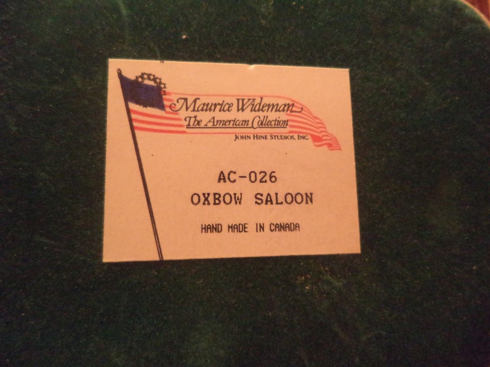 Maurice Wideman American Collection Oxbow Saloon AC-026 In BOX | eBay