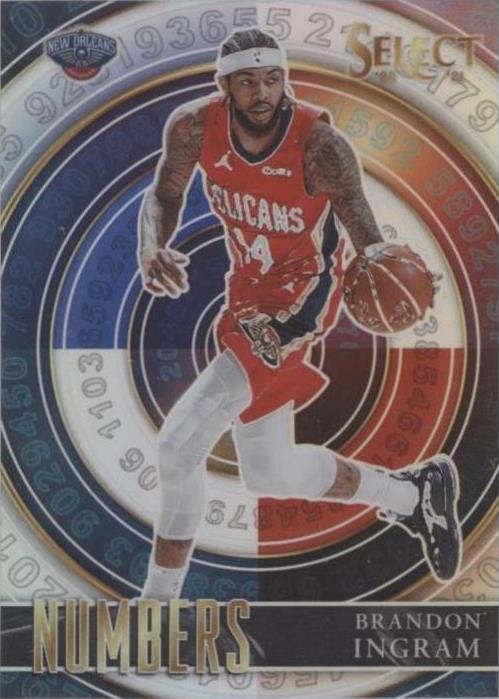 2020-21 Panini Select - Select Numbers Brandon Ingram #38 Silver Prizm ...